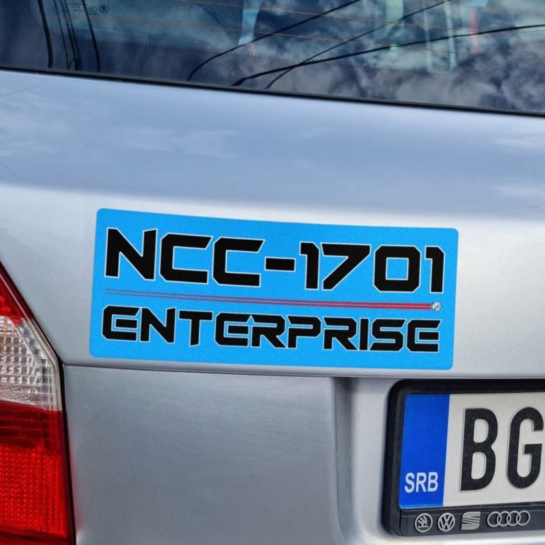 NCC-1701 ENTERPRISE AUTO STIKER