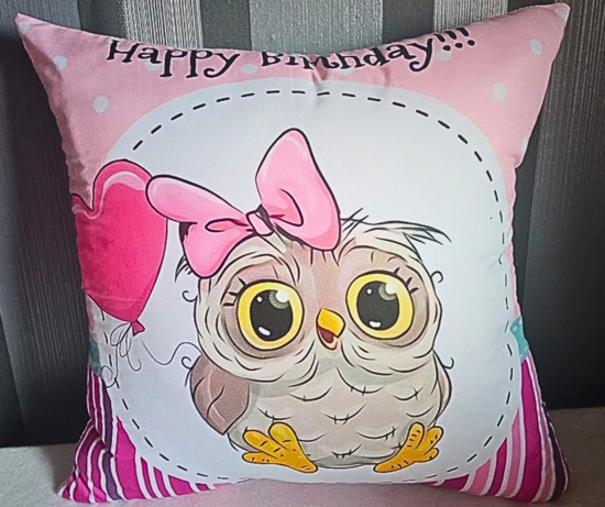 Dekorativni jastuk - Sova rođendanko