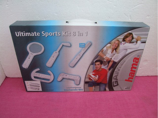 HAMA Wii Ultimate Sports Kit 8 In 1 FULL u kutiji+GARAN