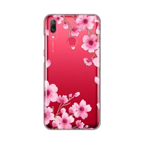Silikonska futrola - maska print Skin za Huawei Y7 (2019)/Y7 Prime (2019) Rose flowers