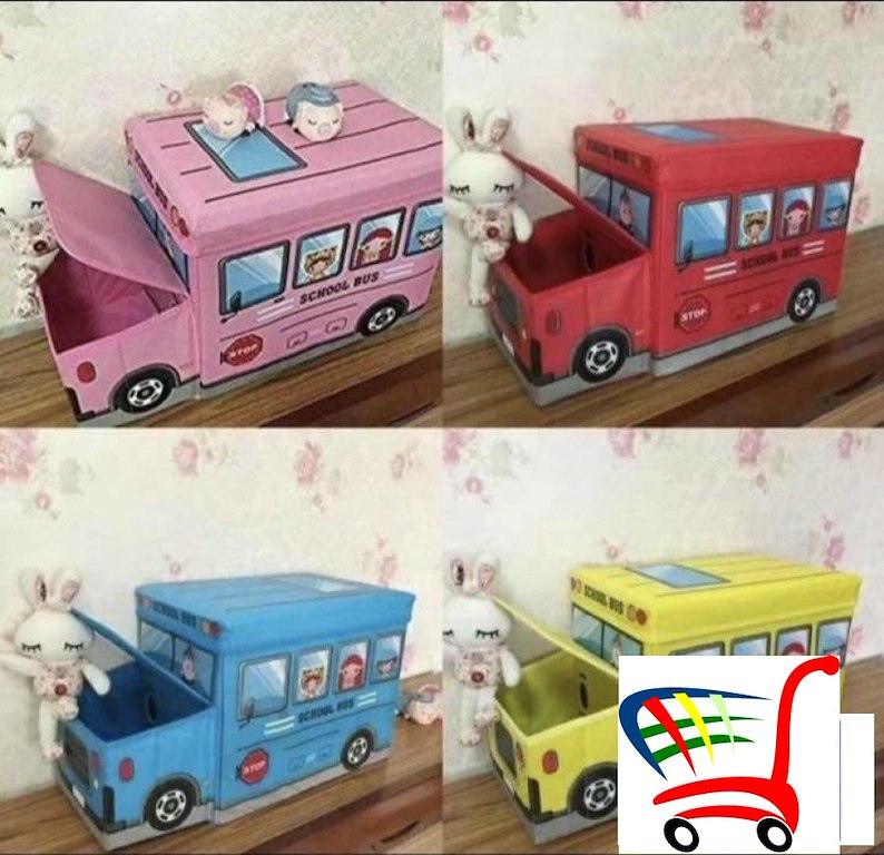 Autobus kutija za igračke – Tabure i kutija za igračke – Autobus kutija za igračke – Tabure i kutija za igračke