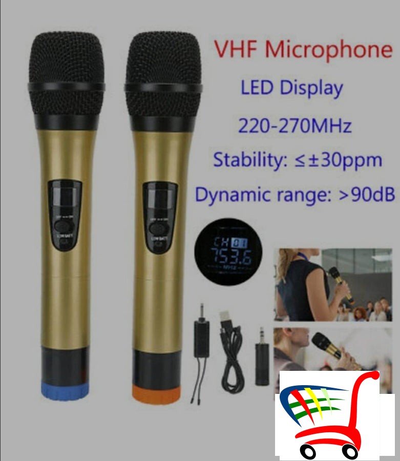 BEŽIČNI mikrofon/ SET 2 kom/WG-200II – BEŽIČNI mikrofon/ SET 2 kom/WG-200II