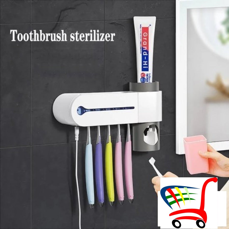 Dozer za pastu za zube + Držač za četkice + Sterilizator – Dozer za pastu za zube + Držač za četkice + Sterilizator