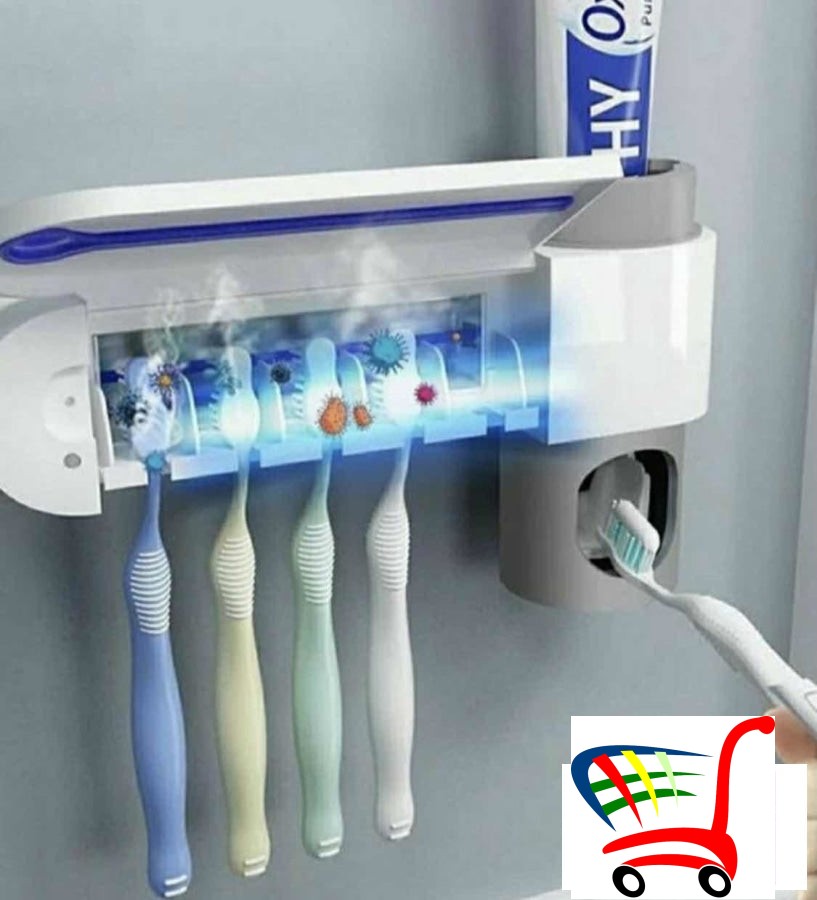 Držač za pastu za zube-sterilizator i držač za četkice – Držač za pastu za zube-sterilizator i držač za četkice