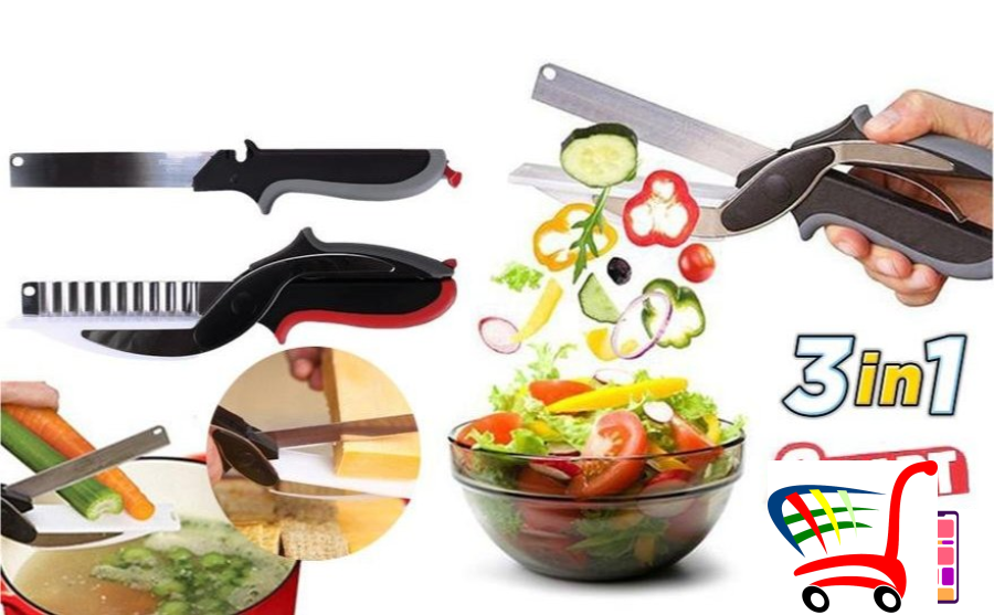 Multifunkcionalni kuhinjski nož – Smart Cutter 3u1 – Multifunkcionalni kuhinjski nož – Smart Cutter 3u1