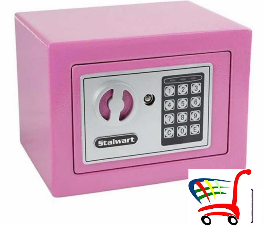 Sef sa klucom i sifrom elektronski sef -rozi – Sef sa klucom i sifrom elektronski sef -rozi