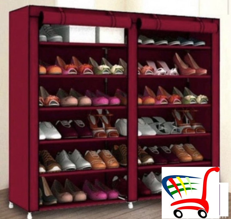 Veliki dupli platneni cipelarnik sve boje dostupne – Veliki dupli platneni cipelarnik sve boje dostupne
