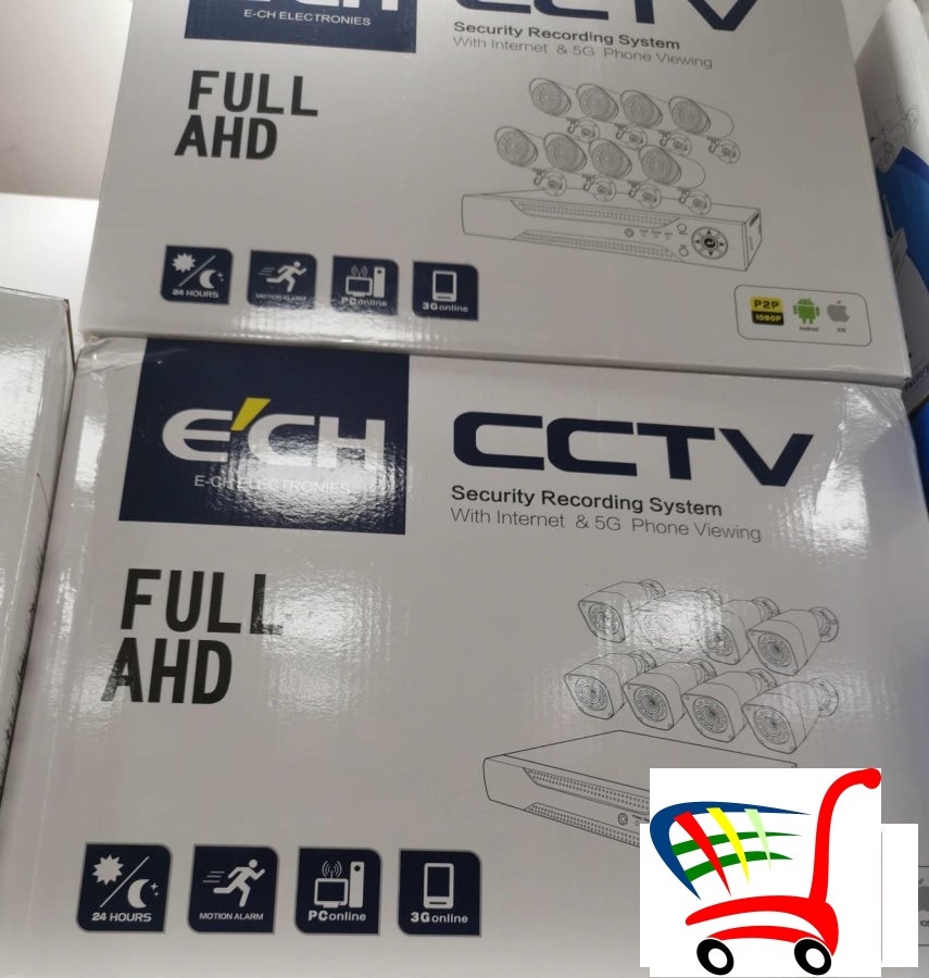 Video nadzor FULL HD 5G sa 8 kamera – Video nadzor FULL HD 5G sa 8 kamera