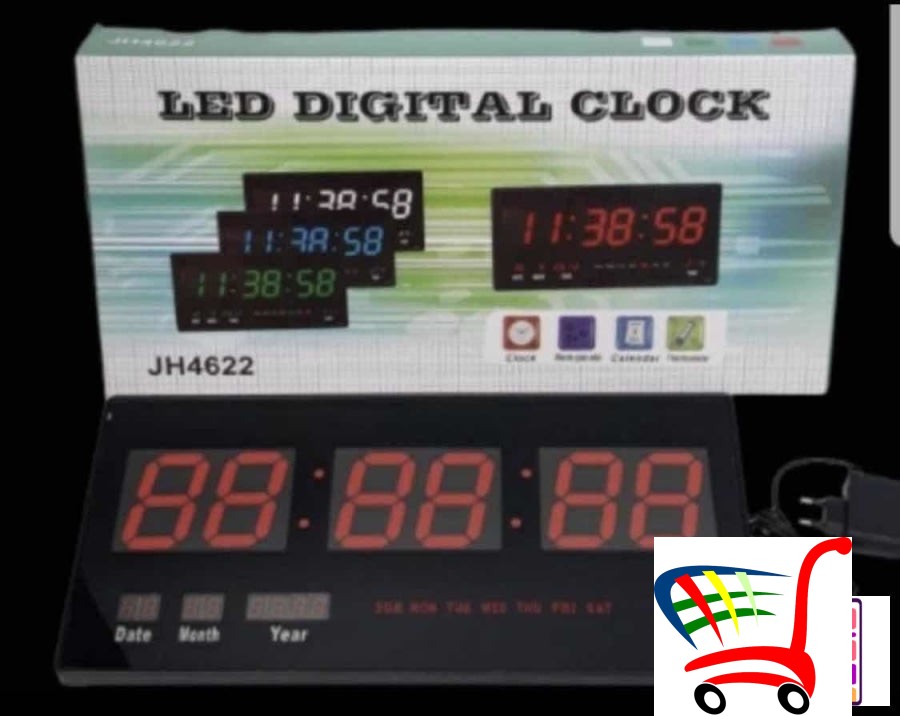 Zidni sat digitalni led /JH 4622 – Zidni sat digitalni led /JH 4622
