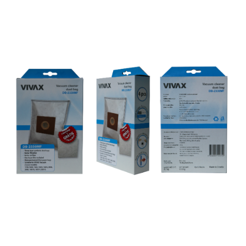 Vivax Home kese za usisivač 4 komada i filter DB-2330MF