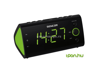 SENCOR SRC 170 radio alarm green