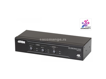 ATEN 2 x 2 True 4K HDMI Matrix Switch with Audio De-Embedder VM0202HB