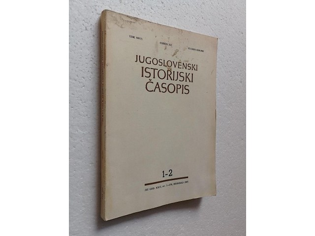 JUGOSLOVENSKI ISTORIJSKI ČASOPIS 1-2/1987
