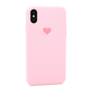 Futrola Heart za Iphone X/Iphone XS roze