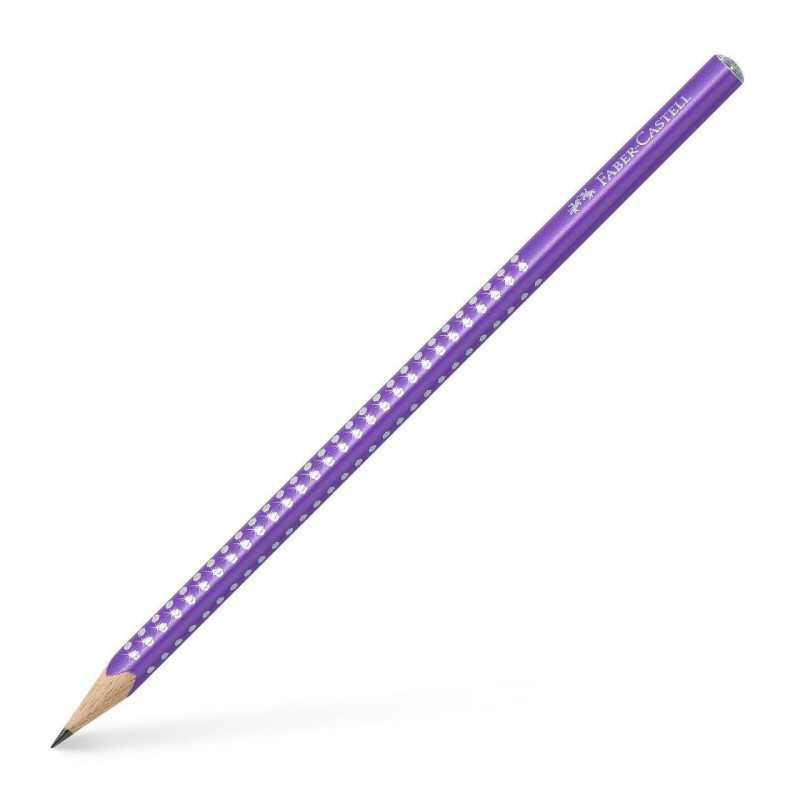 Grafitna olovka HB Grip purple Sparkle pearl FC