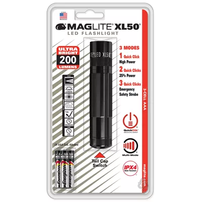 Maglite XL50 LED baterijska lampa crna sa baterijama XL50-S3016