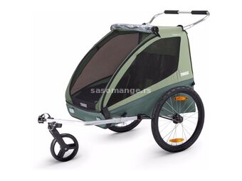 THULE Coaster XT 2 dečija kolica/prikolica za bicikl - basil green