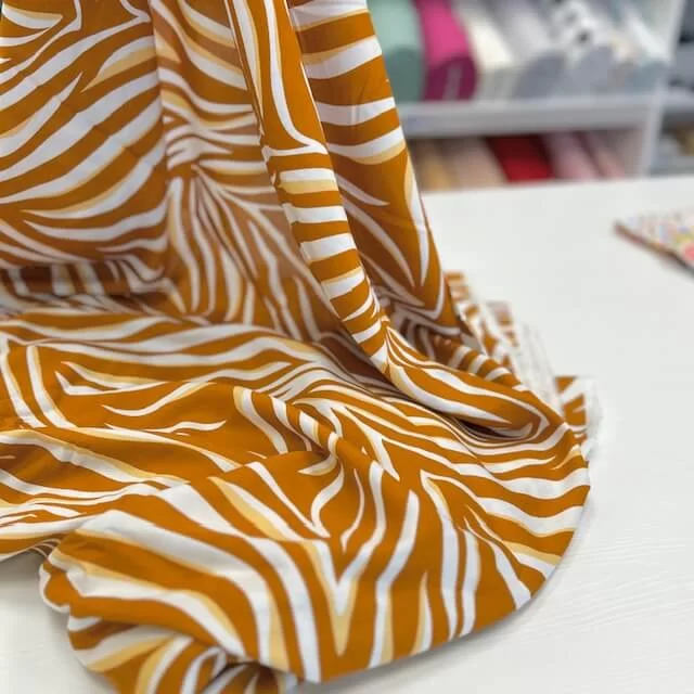 VISKOZA šarena senf žuta zebra