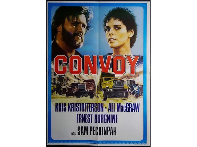 CONVOY / KONVOJ (1978) Sam Peckinpah PLAKAT
