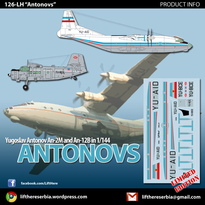 LIFT HERE! “Antonovs”, Yugoslav An-2M and An-12B in 1/144