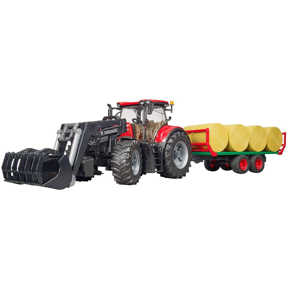 Bruder Traktor utovarivač sa prikolicom za bale