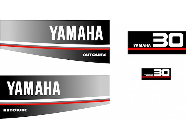 YAMAHA 30 Autolube - Nalepnice za vanbrodski motor