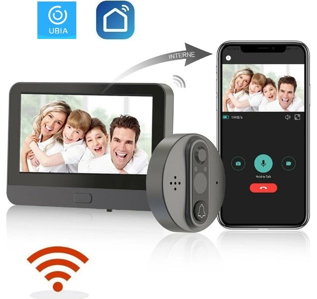 Video interfon zvono spijunka sa ekranom + WiFi ip kamera – Video interfon zvono spijunka sa ekranom + WiFi ip kamera