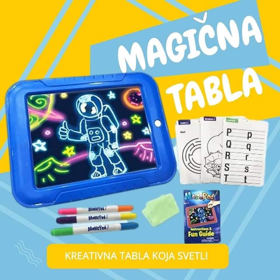 Magična svetleća tabla za crtanje (Magic Pad)