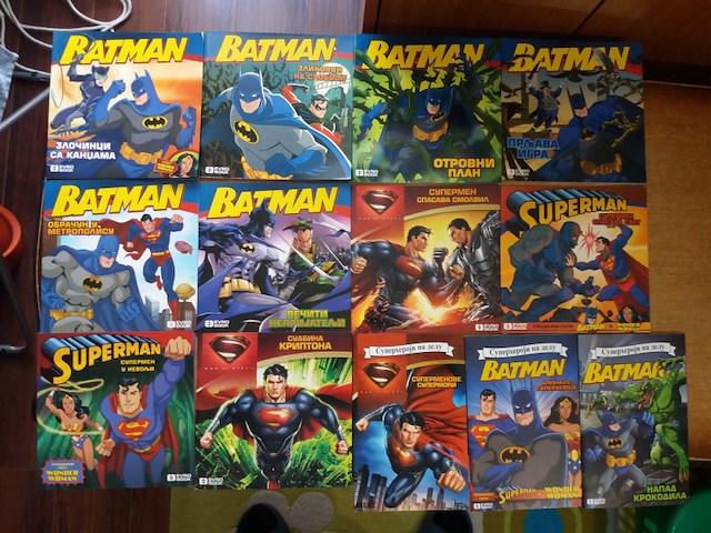 Supermen i Betmen - 13 knjiga slikovnica