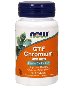 NOW GTF Chromium 200mcg
100 tab