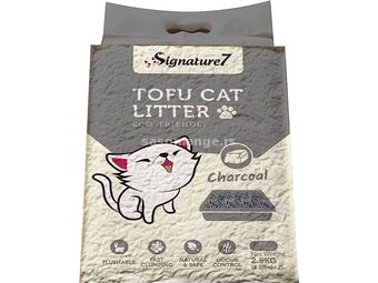 Signature7 Posip za mačke - Charcoal Tofu 7l