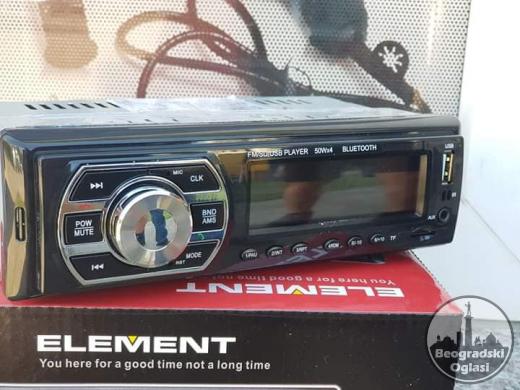 1-DIN Bluetooth auto radio mp3 plejer - Element 4x50W