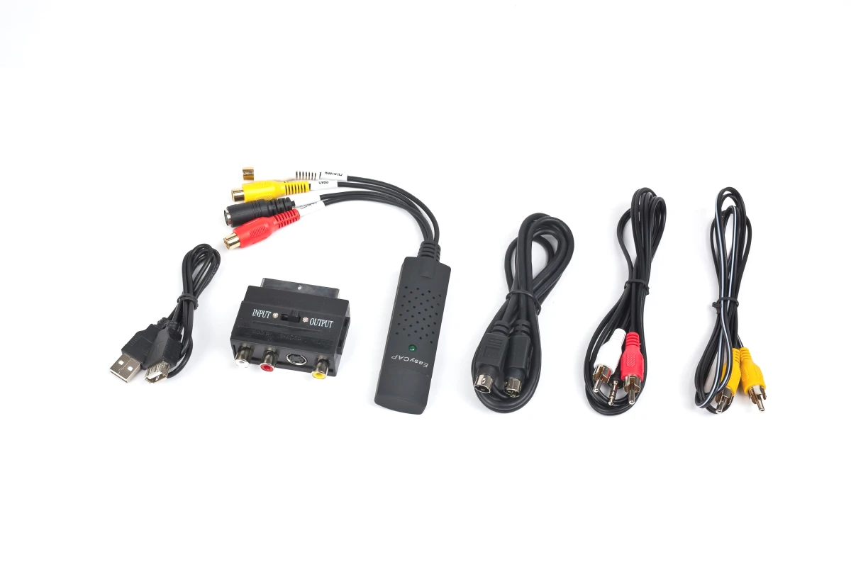 Gembird (UVG-002) adapter USB 3.2 (muški) na S-Video (ženski) na 3x činč (ženski) crni