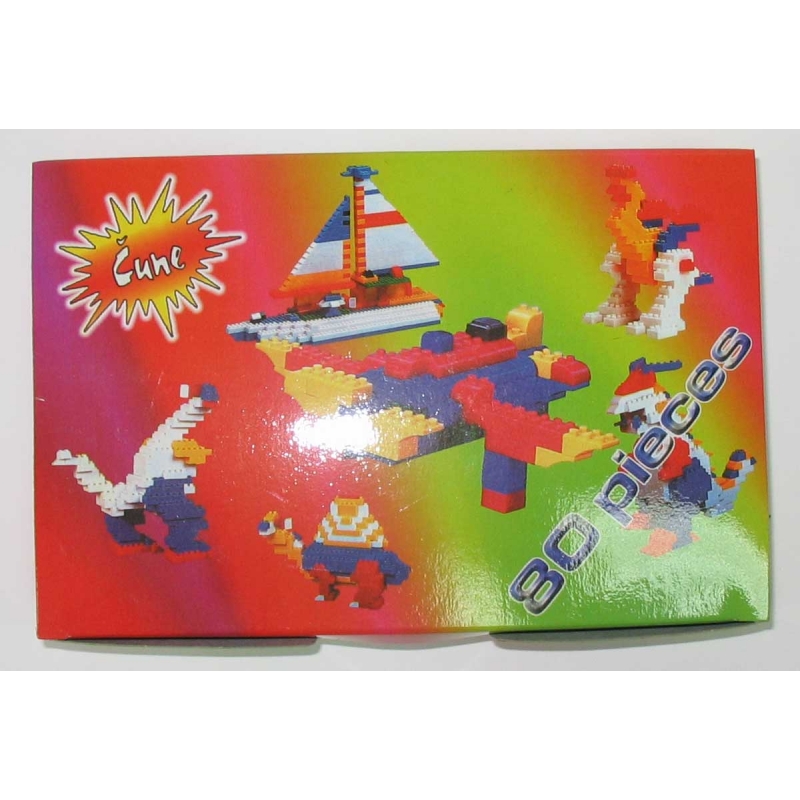 Plastične kocke-ČUNE (ala Lego) u kartonskoj kutiji 1/80