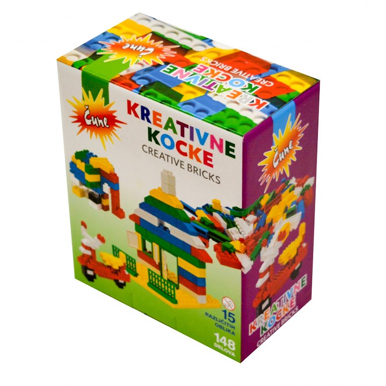 Plastične kocke-ČUNE (ala Lego) u kartonskoj kutiji 1/148