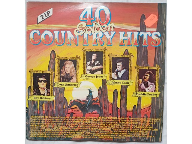 VARIOUS  -  2LP  40  GOLDEN  COUNTRY  HITS