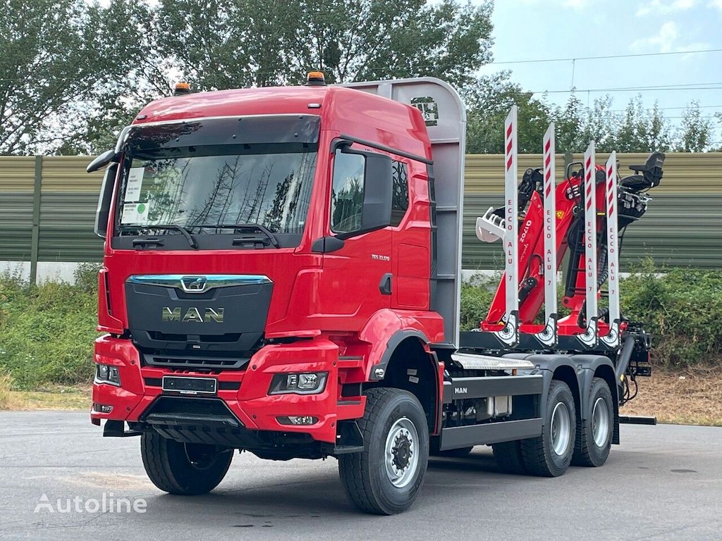 Novi MAN TGS 33.510 6X6 Euro6e  Radstand 3900mm EPSILON kamion za prevoz drva