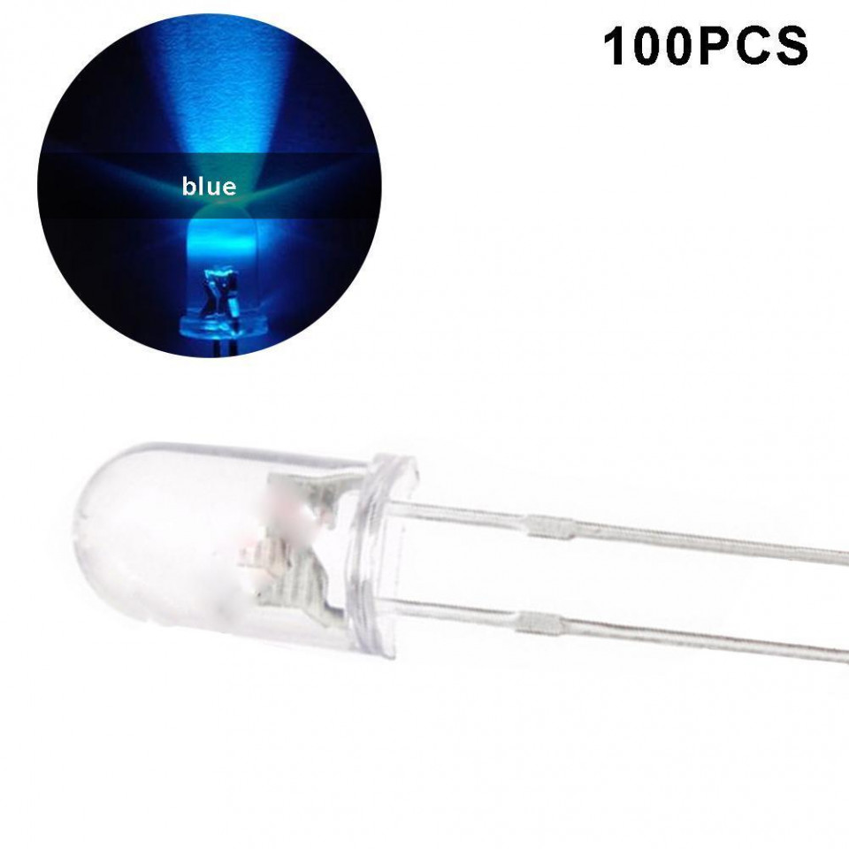 LED dioda 5mm plava BLINK