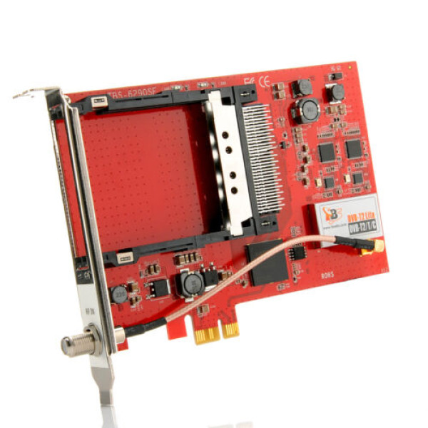TBS6290SE DVB-T2/T/C Dual Tuner Dual CI PCIe Card