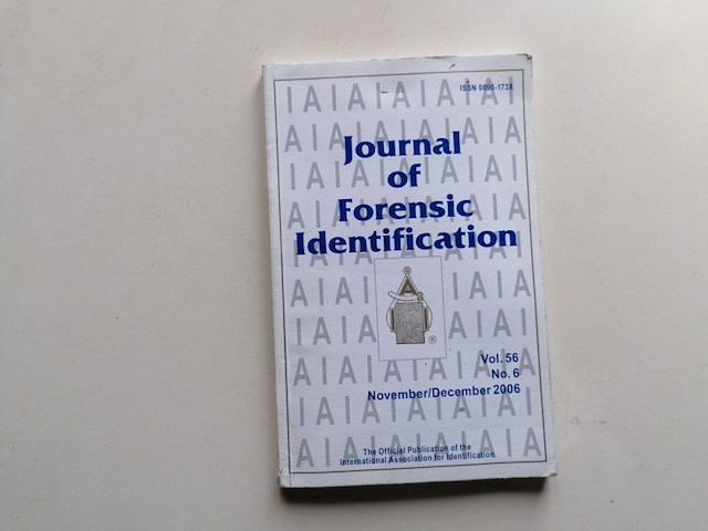Journal of forensic identification 2006