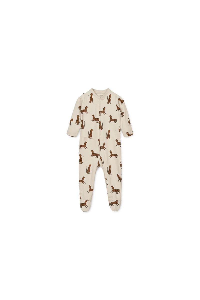 Liewood pidžama jednodelna Boye, vel 62 Leopard