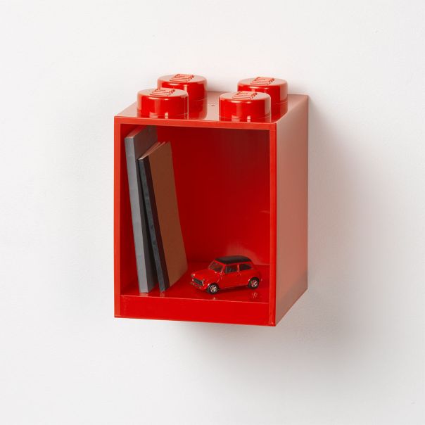 LEGO Polica u obliku kocke - crvena
