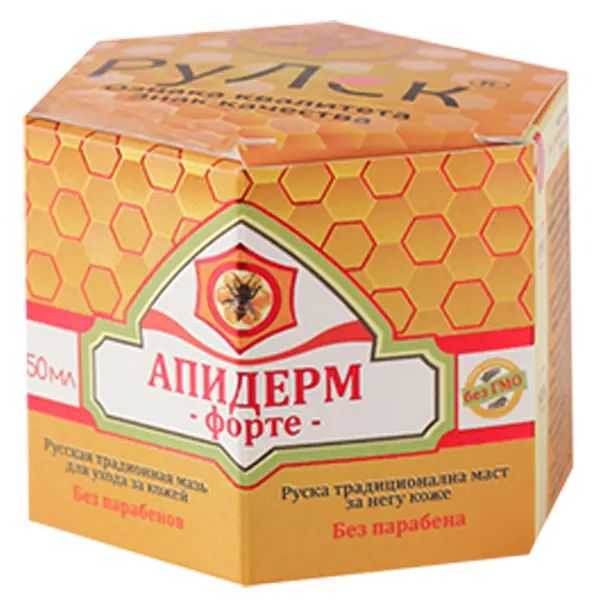 RULEK Mast sa pčelinjim otrovom, mumiom i ekstraktima letovitog bilja Apiderm Forte 50 ml