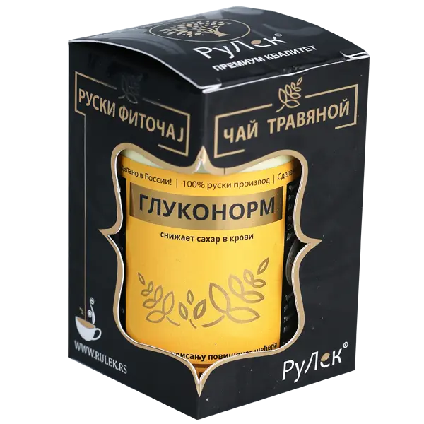 RULEK Glukonorm čaj - 100% biljni ruski preparat za regulaciju nivoa šećera