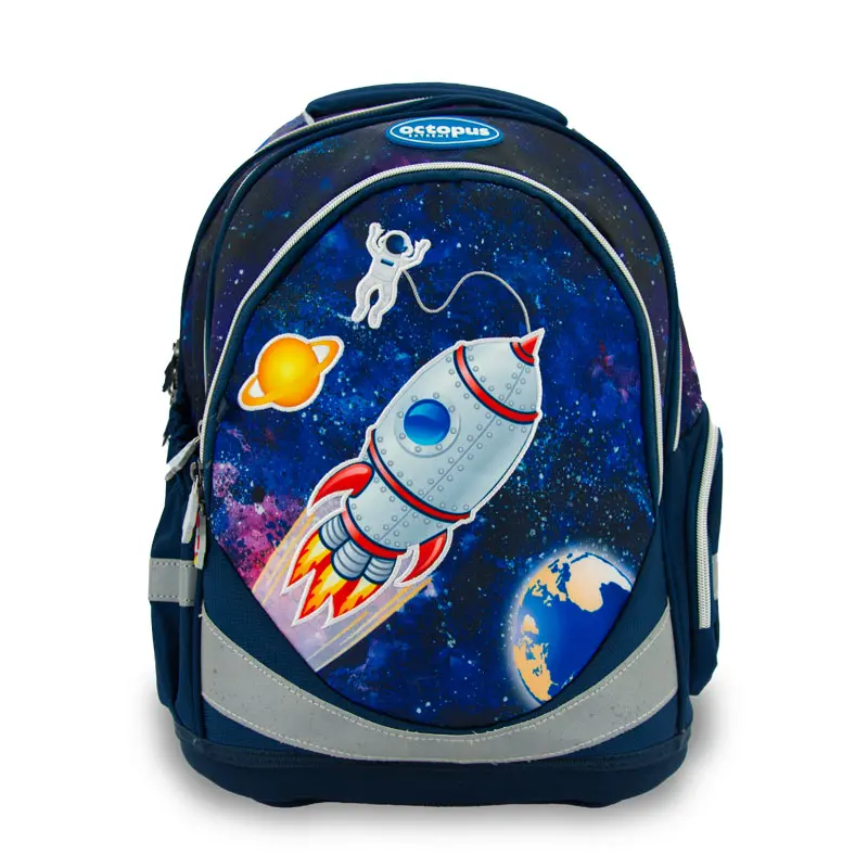 OCTOPUS Anatomska školska torba za dečake Svemir FET2220 plava