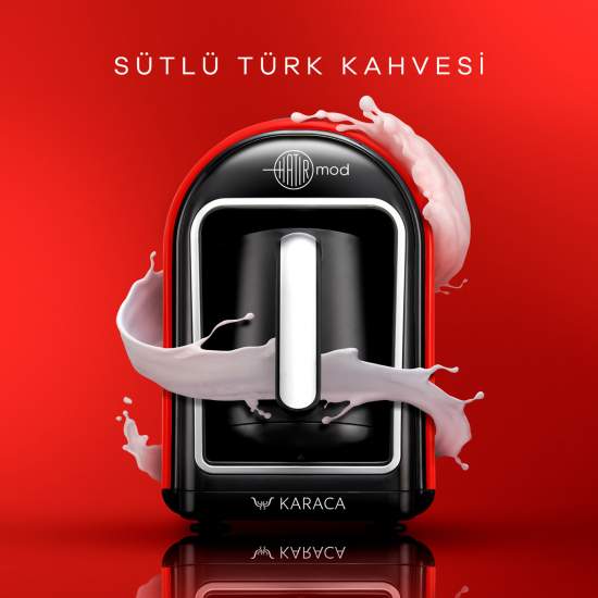 Karaca Hatır Mod Milk Turkish Coffee Machine Red