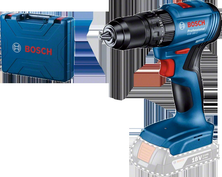 Bosch akumulatorska vibraciona bušilica - odvrtač GSB 185-Li 18V Solo; bez baterije i punjača u koferu (06019K3103)ID EK000547448