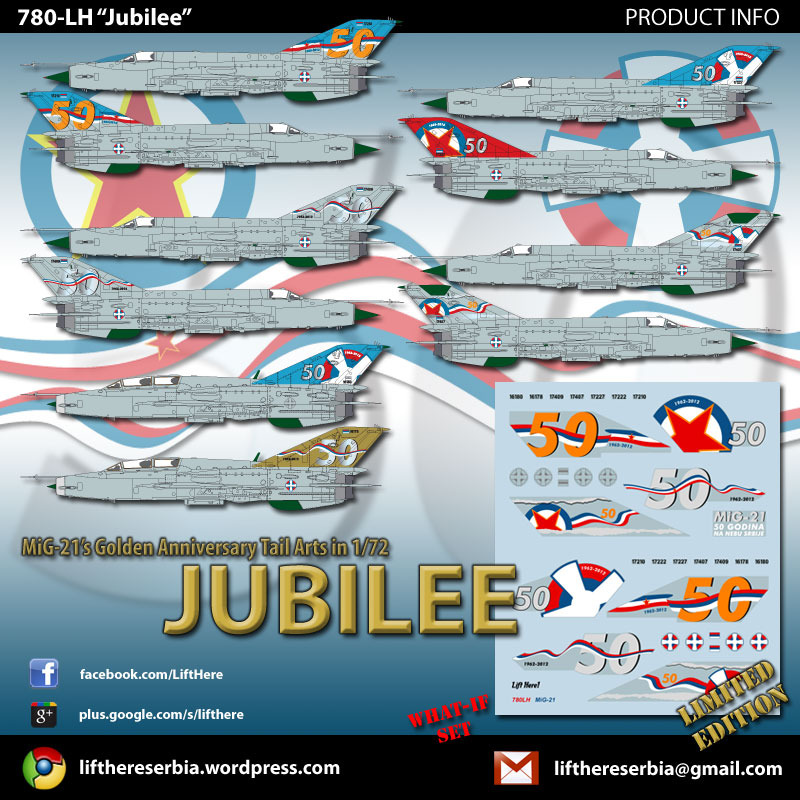 LIFT HERE! “Jubilee”, MiG-21′s Golden Anniversary Tail Arts