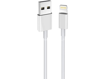 STANSSON USB Lightning Charger/data cable White 50cm CA-159