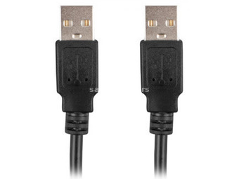LANBERG USB Connector Black 1m CA-USBA-20CU-0010-BK
